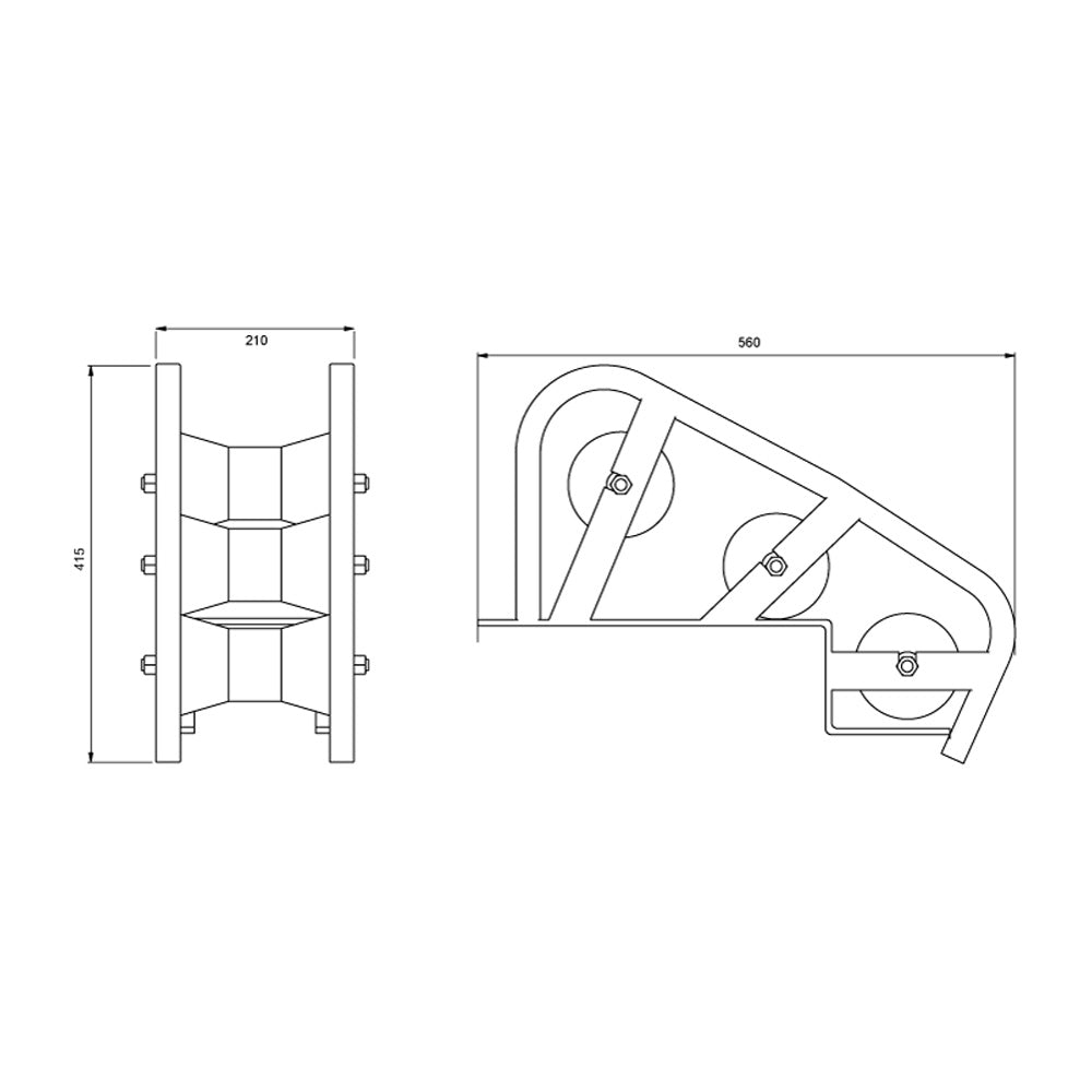 Edge Mount Manhole Lead-In (Heavy Duty) – Slingco ZGP8209 – GT Supplies